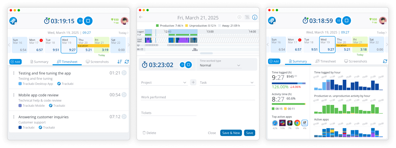 Desktop Timer Application Overview